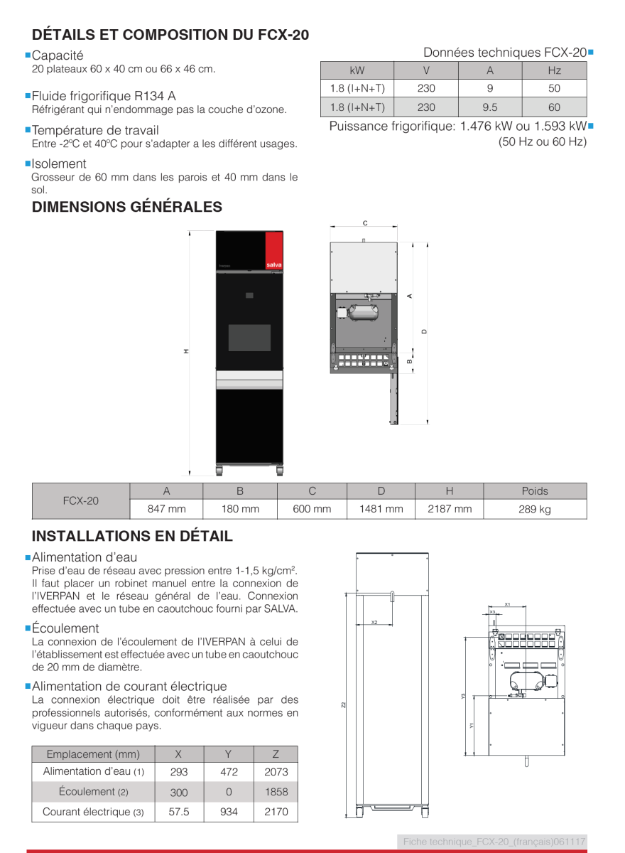 Promotie: NIEUW MODEL ! REMRIJSKAST SALVA IVERPAN FCX-20 | Machinery ...