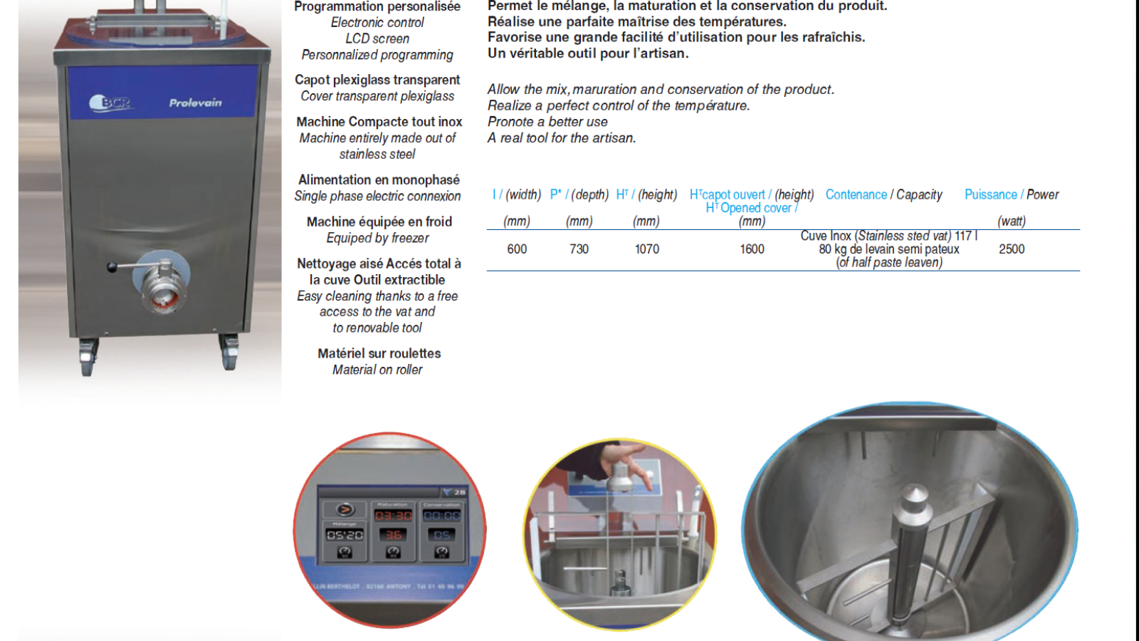 BCR machine pour fabrication de levain | Machinery Verhoest NV