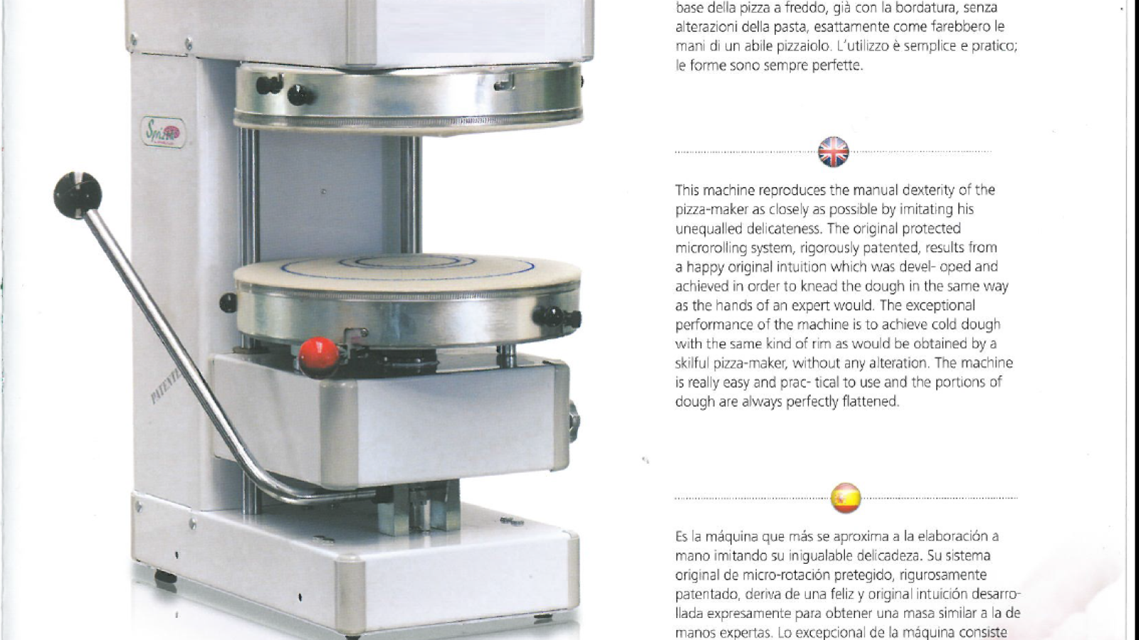 MACHINE A PIZZA ,façonneuse, type Sprizza SPZ40 NOUVEAU | Machinery ...